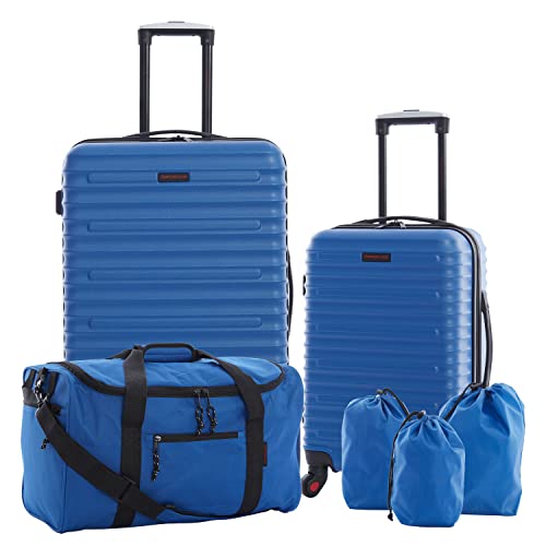 Travelers Club Orion Luggage and Travel Accessories, Blue, 6-Piece Set