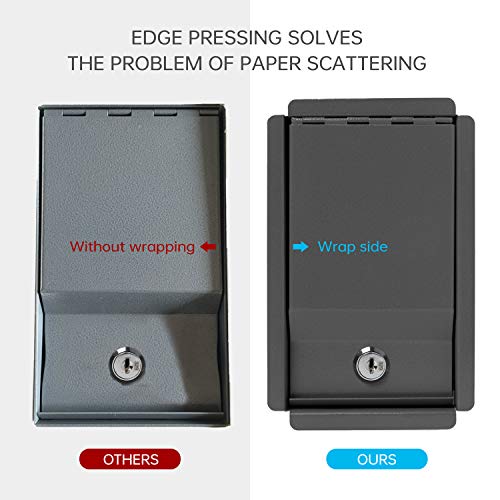 Real Paper Transfer Book Safe, Hollow with Secret Hidden Compartment, Combination Lock, 8.7"×6"×2" (Bible-Combination)