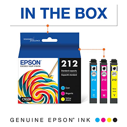Epson T212 Claria Standard Capacity Cartridge Ink - Black, T212120-S & T212 Claria Standard Capacity Cartridge Ink - Color Combo Pack