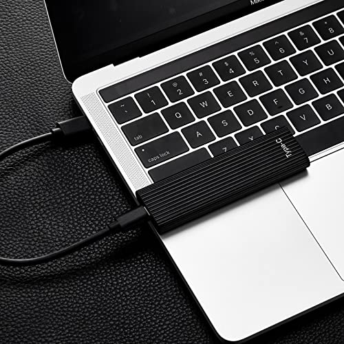 Mersuii Mini Solid State Drive for Laptop Windows 7 Mac Shockproof Portable Mobile Solid State Drive 1TB Red