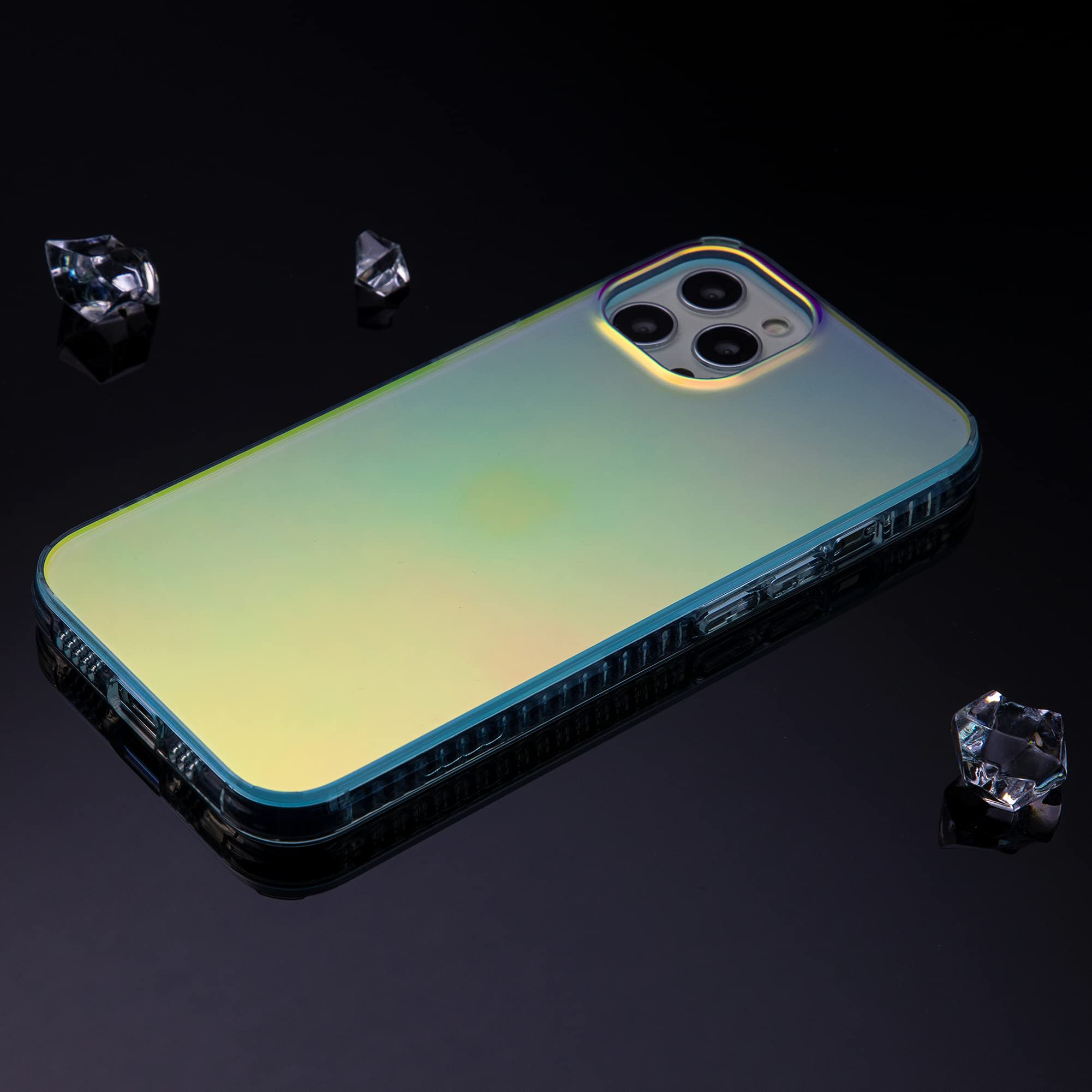 Goodon for iPhone 13 Pro Max Case with Bumper, Fashionable Design for Women Girls,[Military Grade Drop Protection] Shockproof Protective Luxury Aesthetic Phone Cover 6.7 inch, Gradient Color