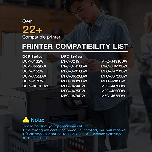 E-Z Ink (TM Compatible Ink Cartridge Replacement for Brother LC-103XL LC103XL LC103 XL LC103BK High Yield Compatible with DCP-J4110DW DCP-J152W MFC-J285DW MFC-J870DW MFC-J245 MFC-J4310DW (2 Black)