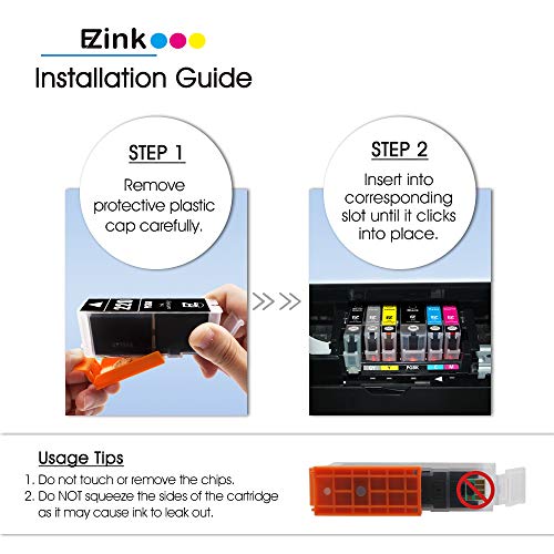 E-Z Ink (TM Compatible Ink Cartridge Replacement for Canon PGI-220 PGI220 to use with MX860 MX870 MP560 MP620 MP640 MP980 MP990 IP3600 IP4600 iP4700 Printer (Large Black, 4 Pack)