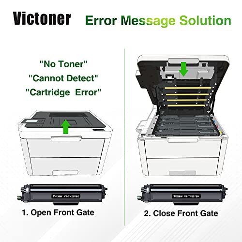 VICTONER Compatible Toner Cartridge Replacement for Brother TN227 TN 227 TN223 TN-227 TN227BK HL-L3270CDW MFC-L3770CDW MFC-L3750CDW HL-L3290CDW HL-L3210CW Printer High Yield (4 Pack TN-223BK/C/M/Y )