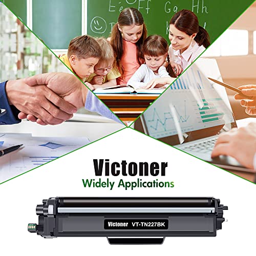 VICTONER Compatible Toner Cartridge Replacement for Brother TN227 TN 227 TN223 TN-227 TN227BK HL-L3270CDW MFC-L3770CDW MFC-L3750CDW HL-L3290CDW HL-L3210CW Printer High Yield (4 Pack TN-223BK/C/M/Y )