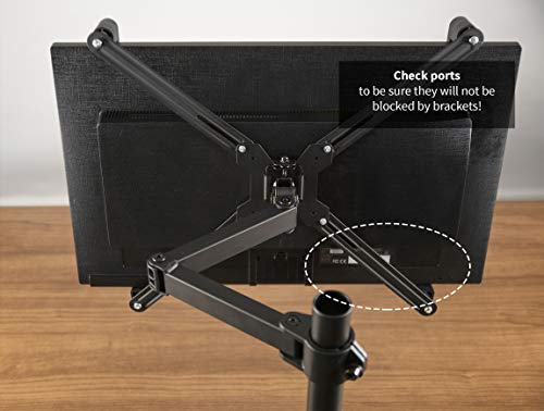 VIVO Adapter VESA Mount Kit for 20 to 30 inch LED LCD Monitor Screen, 75mm and 100mm mounting Bracket, Stand-VAD1