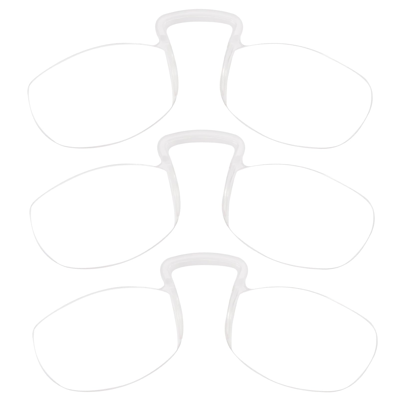 DXYXYO Armless Thin Reading Glasses for Men and Women Mini Lightweight Legless Clip on Nose Readers 3 Pack, +1.5