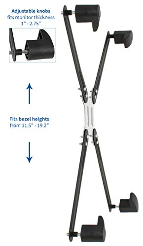 VIVO Adapter VESA Mount Kit for 20 to 30 inch LED LCD Monitor Screen, 75mm and 100mm mounting Bracket, Stand-VAD1
