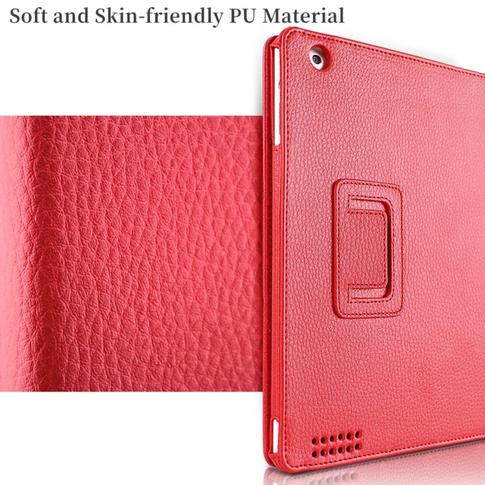 MEOORHE Sleek Comfortable Sleek Leather Tablet Case for Samsung Galaxy A7 Lite A8 A 10.5 A 10.1 Stable Stand Folio Design Edge Reinforced Protector Cover Bumper(Purple,A 10.1 2019 T510)