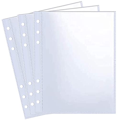 30 Pack 60 Pockets 5x7ā Photocard Sleeves for A5 6 Ring Binder, Ultra-Clear Photo Sleeves, Double-Sided 1 Pocket Photo Pages, Top Loading Photo Sheet Protector for Photos, Postcards, Seed Packets