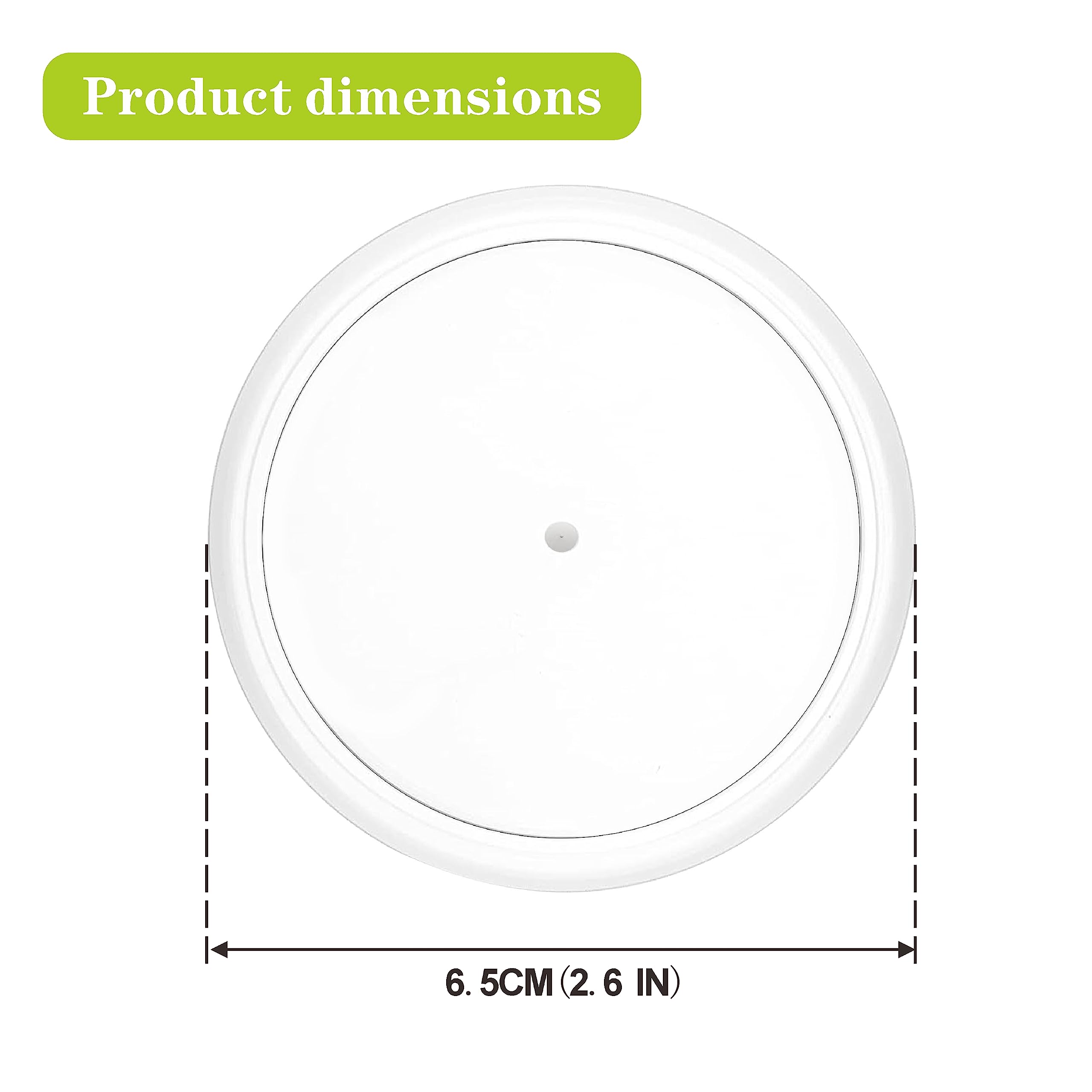 Oui Yogurt Jar Lids Set - 12Pcs Clear Plastic Replacement Lids Compatible With Oui Yogurt Jars