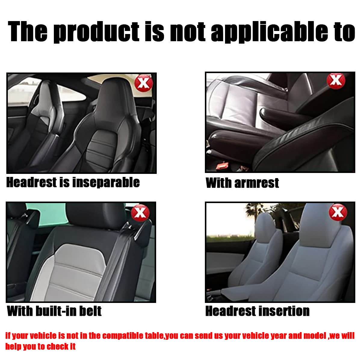 AUCELI Car Seat Covers Full Set, Breathable Front and Rear Seat Covers with 2mm Composite Sponge Inside, Premium Cloth Automotive Seat Cushion Protectors Covers for Most Cars