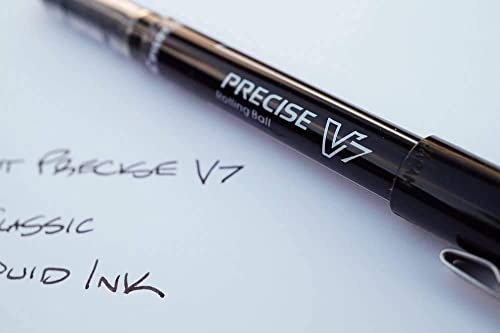 Pilot Precise V7 Stick Rolling Ball Pens Fine Point, Black Ink, 6 Pack