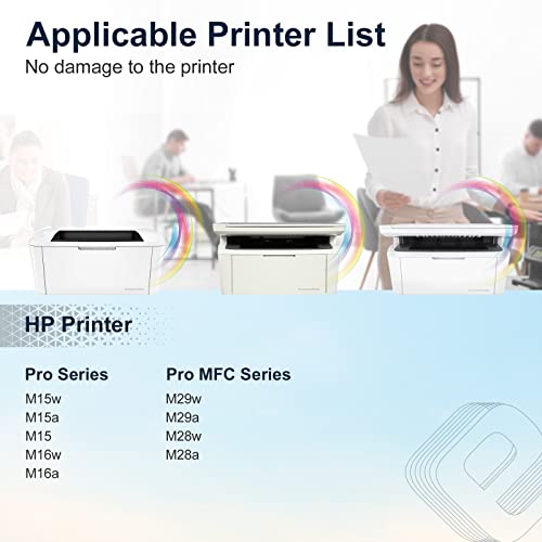 TESEN Compatible CF248A Toner Cartridge Replacement for HP CF248A Black Toner for use in HP Laserjet Pro M15w M15a M16w M16a MFP M29w M29a M28w M28a Printer (2 Packs, with New Chip)