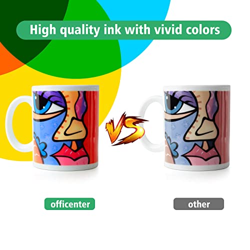 OFFICENTER Sublimation Ink Cartridge Compatible for Sawgrass Virtuoso SG500 SG1000 Printer(1*Magenta, 1*Black, 1*Cyan, 1*Yellow, 4-Pack)