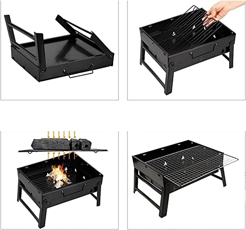 Gas grill Folding Barbecue Grill Portable Compact Charcoal Barbecue Grill Barbecue Grill Bar Smoking Outdoor Camping