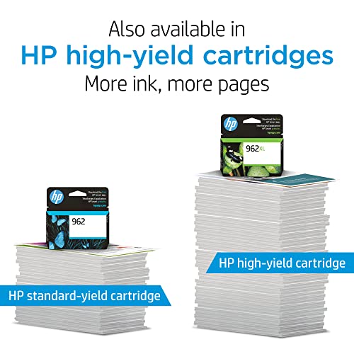 Original HP 962 Black, Cyan, Magenta, Yellow Ink Cartridges (4-pack) | Works with HP OfficeJet 9010 Series, HP OfficeJet Pro 9010, 9020 Series | Eligible for Instant Ink | 3YQ25AN