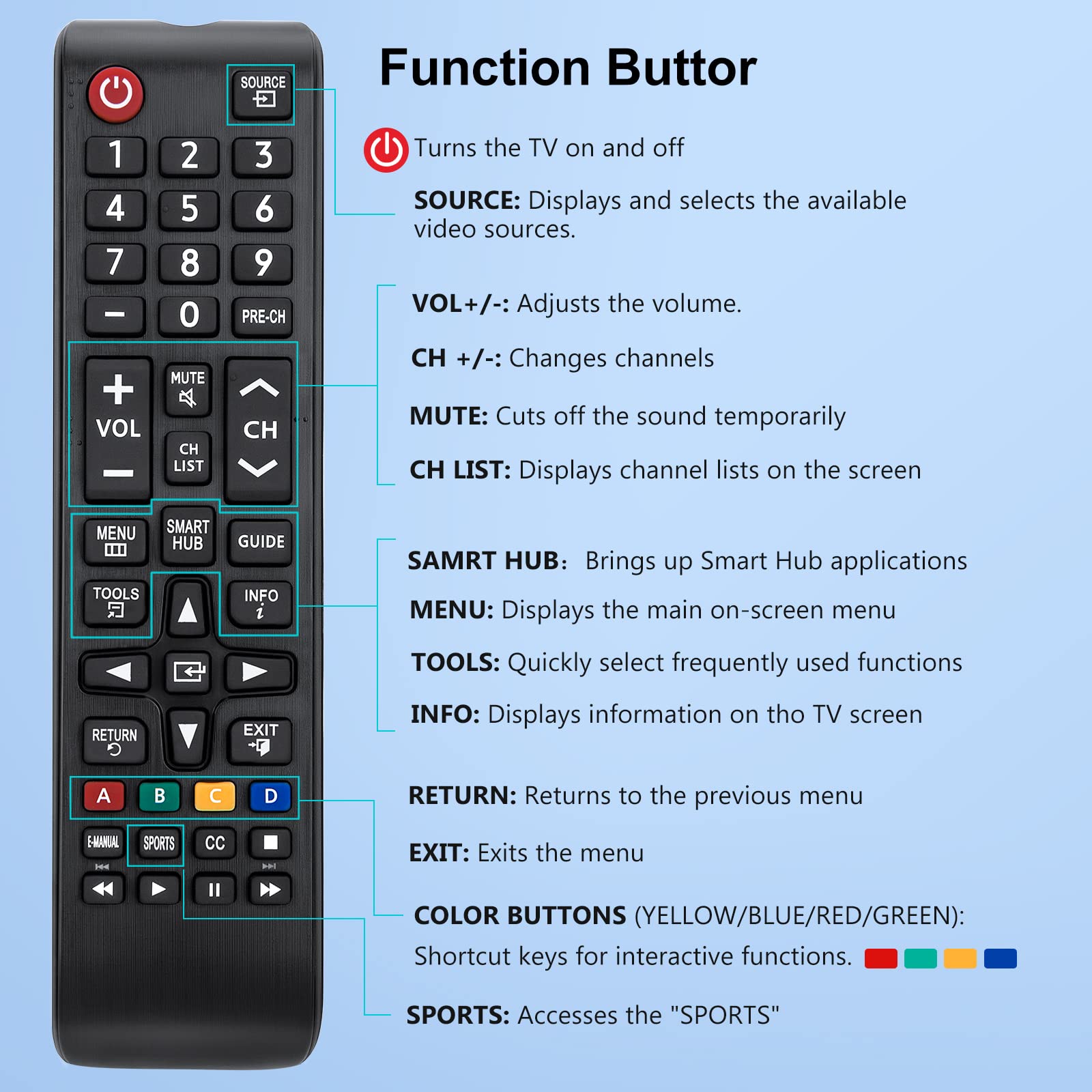 Oarrod 【Pack of 2】 Replacement Remote only for All Roku TVs, Compatible for TCL Roku/Hisense Roku/Onn Roku/Sharp Roku/Philips Roku Series Smart TVs (Not for Roku Stick, Box, Premiere and Players)