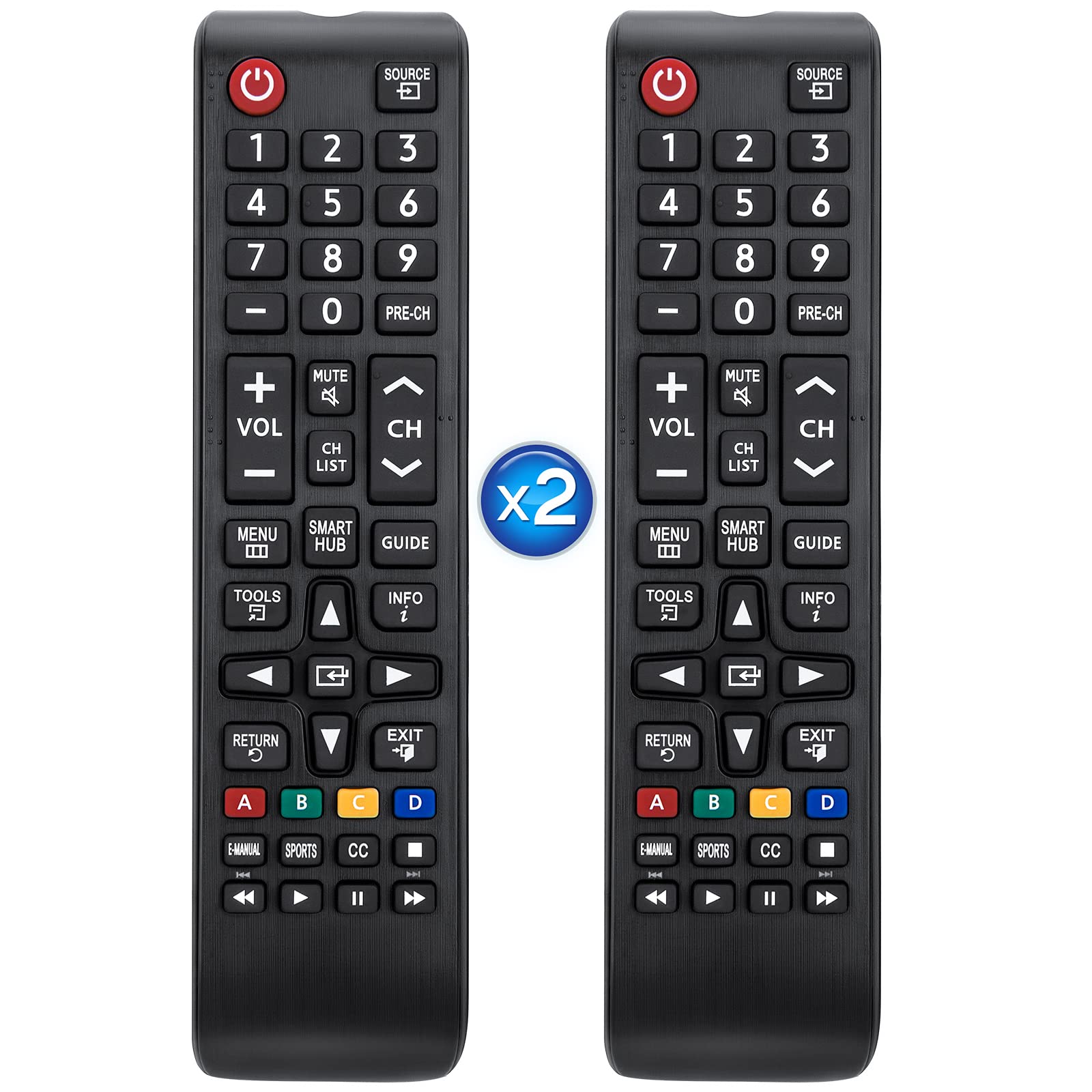 Oarrod ăPack of 2ă Replacement Remote only for All Roku TVs, Compatible for TCL Roku/Hisense Roku/Onn Roku/Sharp Roku/Philips Roku Series Smart TVs (Not for Roku Stick, Box, Premiere and Players)