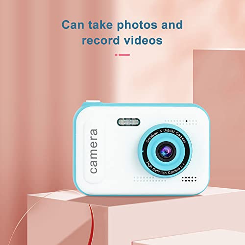 Namolit 1080P Mini Kids Digital Camera Digital Video Camera for Kids Dual Lens 2.4 Inch IPS Screen Built-in Battery Cute Photo Frames Interesting Games with Neck Strap Birthday