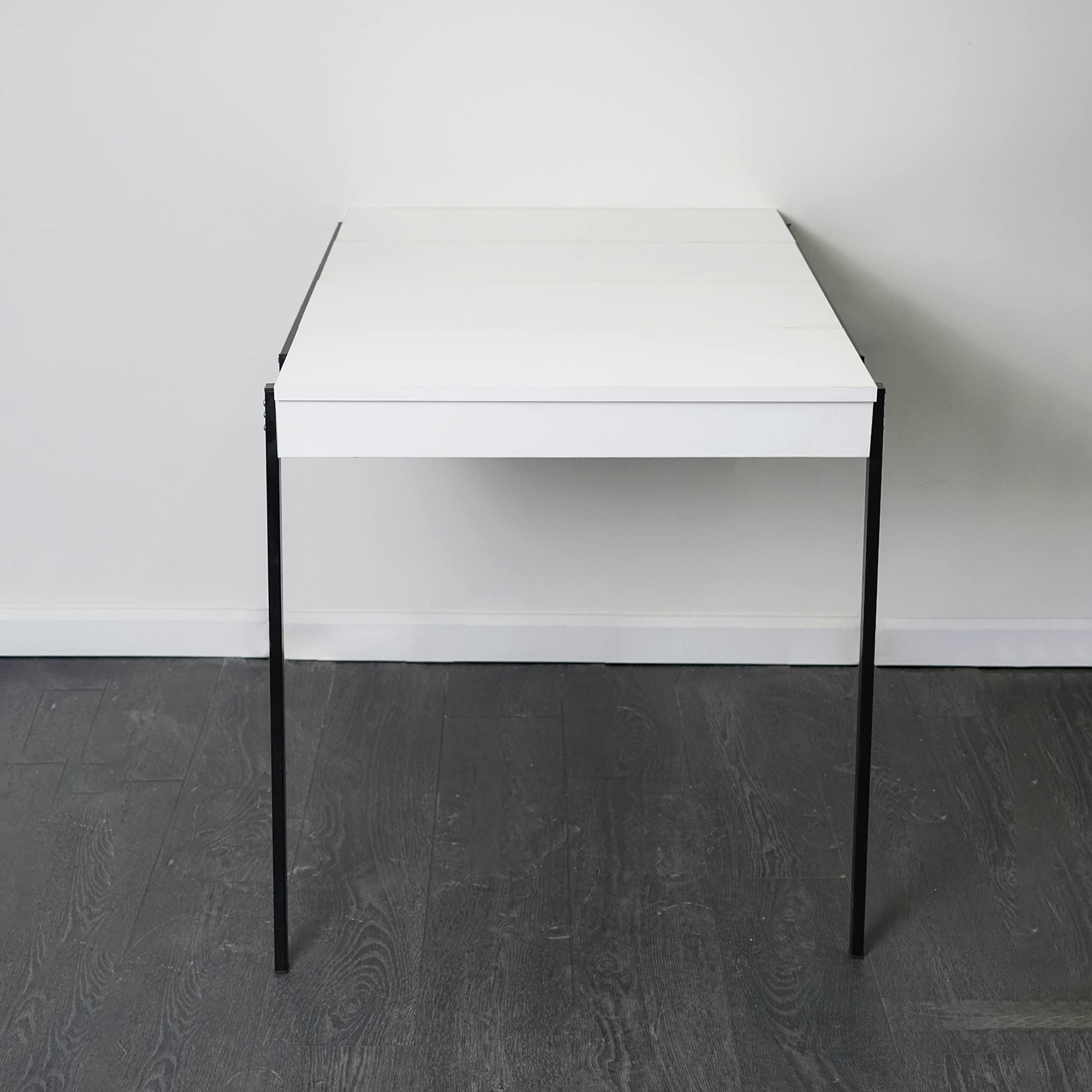 Ultimate Premium Products Murphy Folding Table | Wall Mounted Table Dining Table | Multifunctional Desk & Shelf | Storage Shelf | Small Space Desk (White Color)