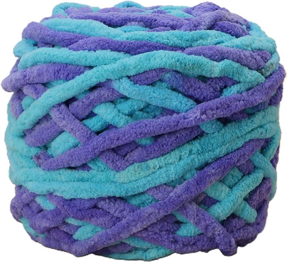 Purple Yellow Blue Mixed Color 100g/1ball Yarn Soft Cotton Hand Knitted Yarn coarse Woven coarse Crochet