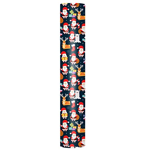 Pattern Vinyl Christmas Vinyl Heat Transfer On DIY Garment Film Silhouette Paper Art Roll Tape (G, One Size)