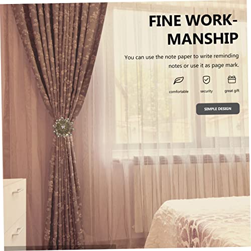 DOITOOL Curtain Tie Window Drapery Holdback Flower Drapery Tiebacks Outdoor Curtain Bedroom Curtain Buckle Curtain Holdbacks Curtain Rope Tie Backs Flower Decor Clip Alloy Magnetic