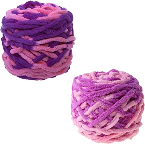 Purple Yellow Blue Mixed Color 100g/1ball Yarn Soft Cotton Hand Knitted Yarn coarse Woven coarse Crochet