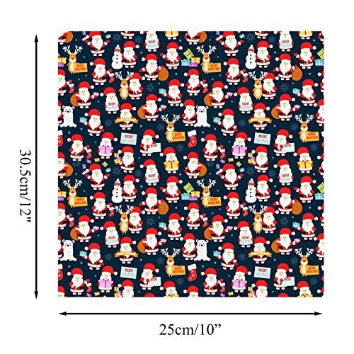 Pattern Vinyl Christmas Vinyl Heat Transfer On DIY Garment Film Silhouette Paper Art Roll Tape (G, One Size)
