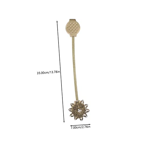 DOITOOL Curtain Tie Window Drapery Holdback Flower Drapery Tiebacks Outdoor Curtain Bedroom Curtain Buckle Curtain Holdbacks Curtain Rope Tie Backs Flower Decor Clip Alloy Magnetic