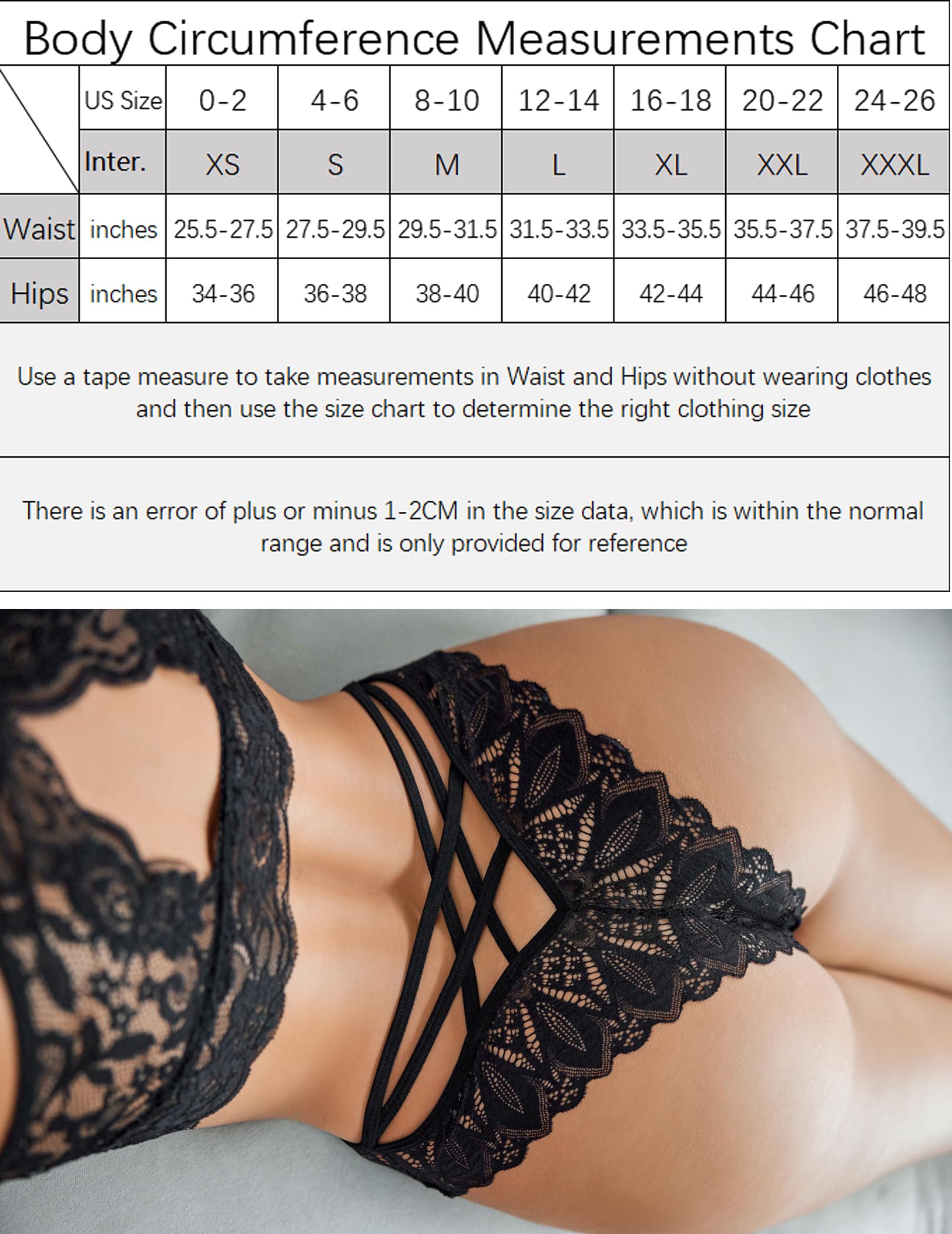 Avidlove Sexy Panties for Women Lace Cheeky Underwear Seamless Bikini Panty Black S