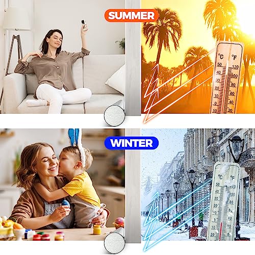 Holikme Door Draft Stopper Weather Stripping, Door Sweep,Adjustable Under Door Draft Blocker, Insulator, Suitable for Interior/Exterior Doors, 36” Length (White)