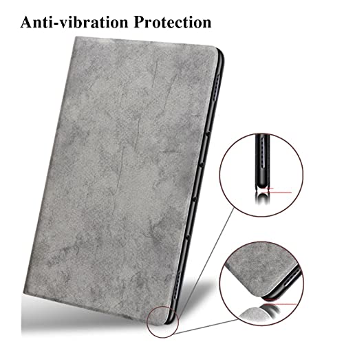 MEOORHE Comfortable Business Leather Tablet Case for Samsung Galaxy A7 Lite A8 A 10.1 Slim and Light Design Folio Adjustable Support Protector Cover(Light Blue,A7 Lite 8.7 2021 T220)