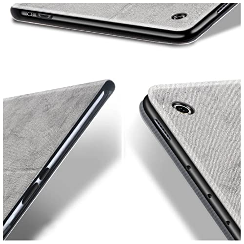 MEOORHE Comfortable Business Leather Tablet Case for Samsung Galaxy A7 Lite A8 A 10.1 Slim and Light Design Folio Adjustable Support Protector Cover(Light Blue,A7 Lite 8.7 2021 T220)