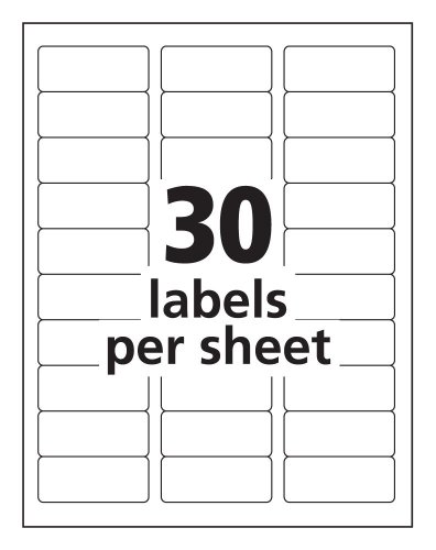 Avery Easy Peel Clear Address Labels for Laser Printers, 1 x 2.625, 2 PK (15660)