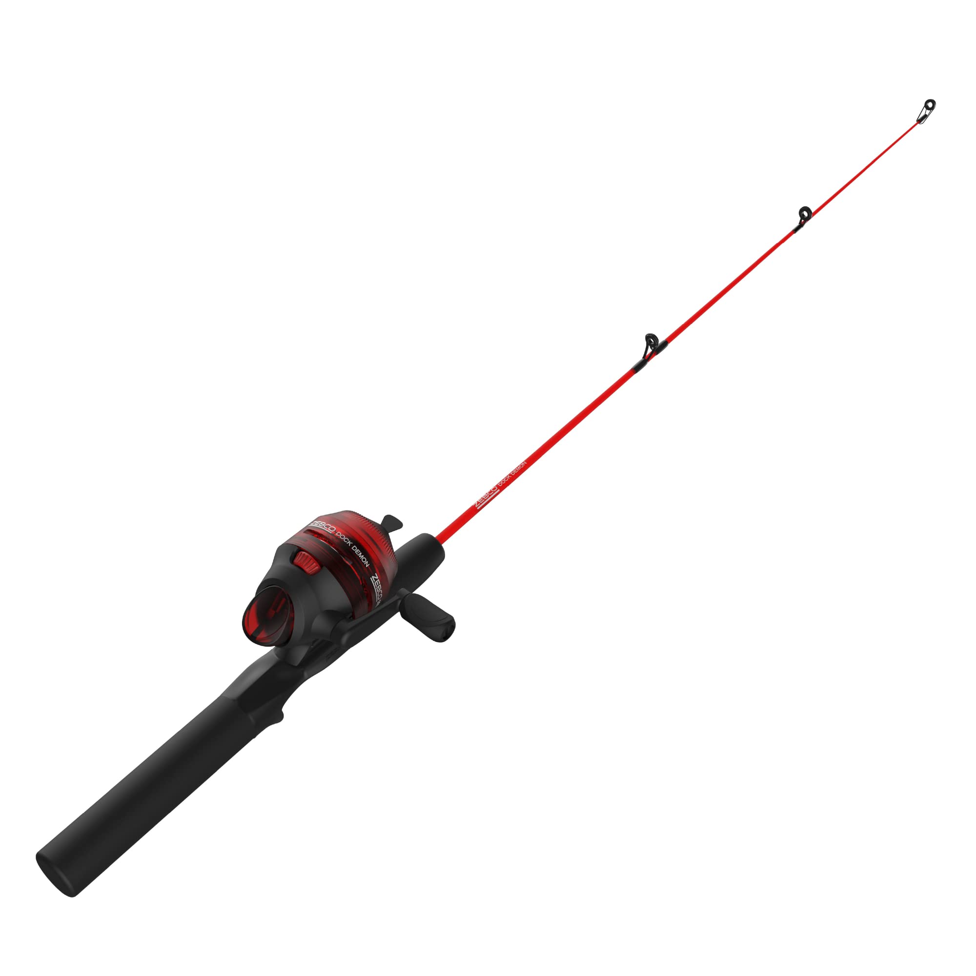 Flambeau Outdoors Fishing Tackle Box Bundle with Zebco Dock Demon Spincast Fishing Combo (20)