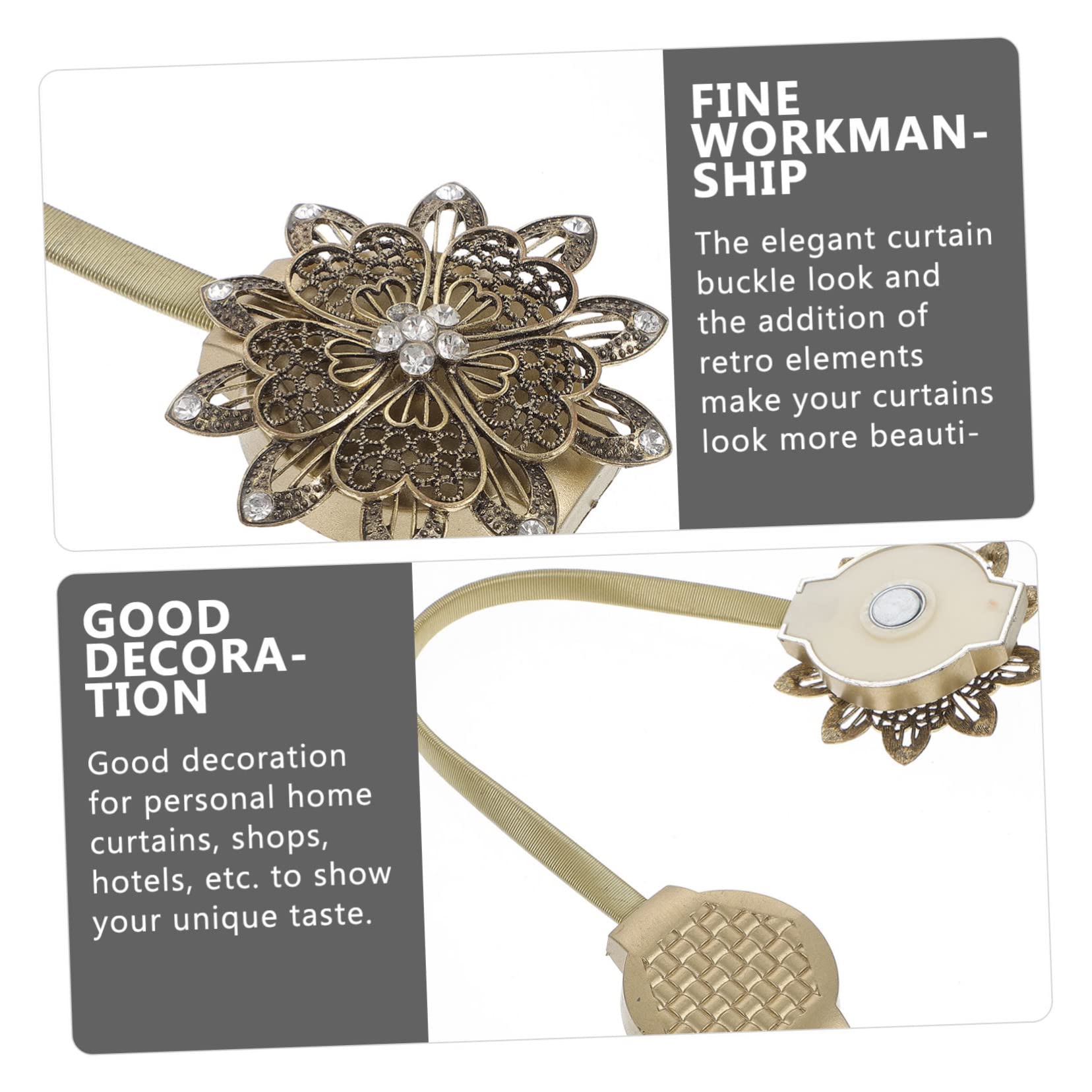 Curtain Tie Magnetic Curtain Buckle Magnetic Curtain Holdbacks Curtain Alloy Buckle Curtain Drape Tie Magnetic Curtain Strap Magnetic Drapery Buckle Delicate Drapery Tiebacks