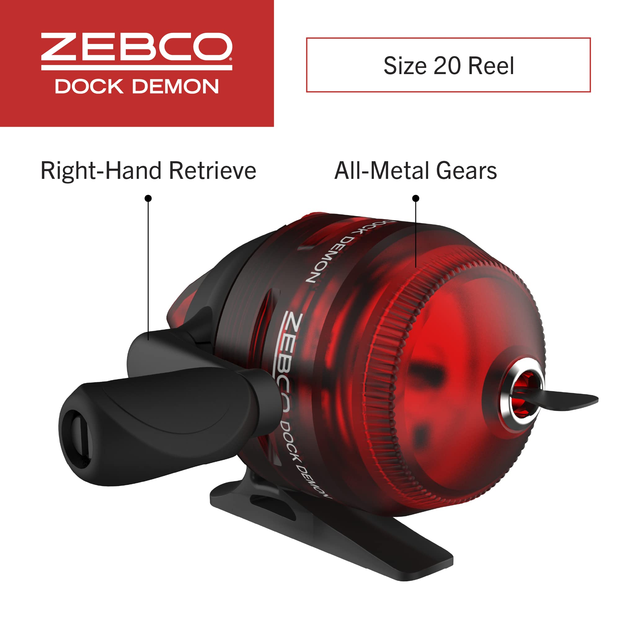 Flambeau Outdoors Fishing Tackle Box Bundle with Zebco Dock Demon Spincast Fishing Combo (20)