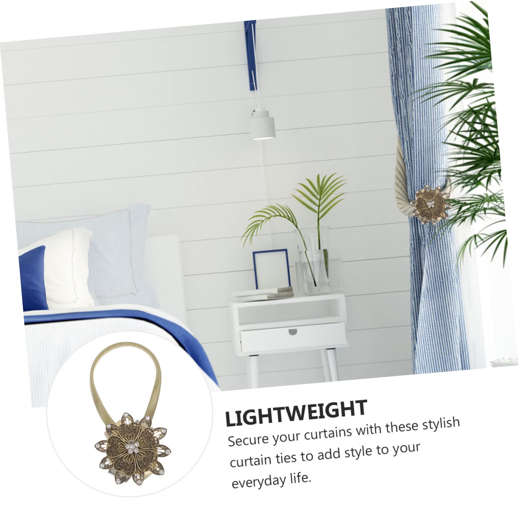 Curtain Tie Magnetic Curtain Buckle Magnetic Curtain Holdbacks Curtain Alloy Buckle Curtain Drape Tie Magnetic Curtain Strap Magnetic Drapery Buckle Delicate Drapery Tiebacks
