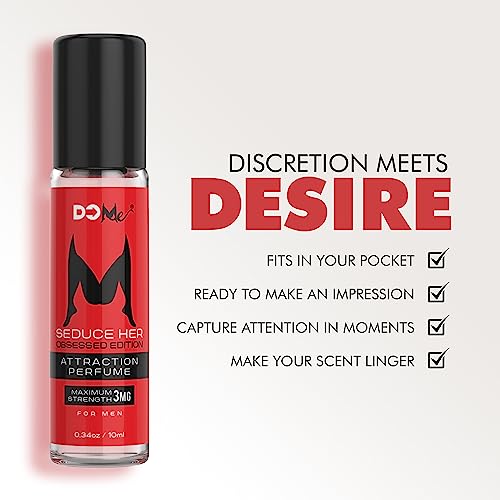 Do Me Seduce Her Obsessed Pheromone Cologne For Men - Pheromone Perfume Oil - Men’s Cologne With Extra Strength Pheromones - 0.34 oz (10 mL)