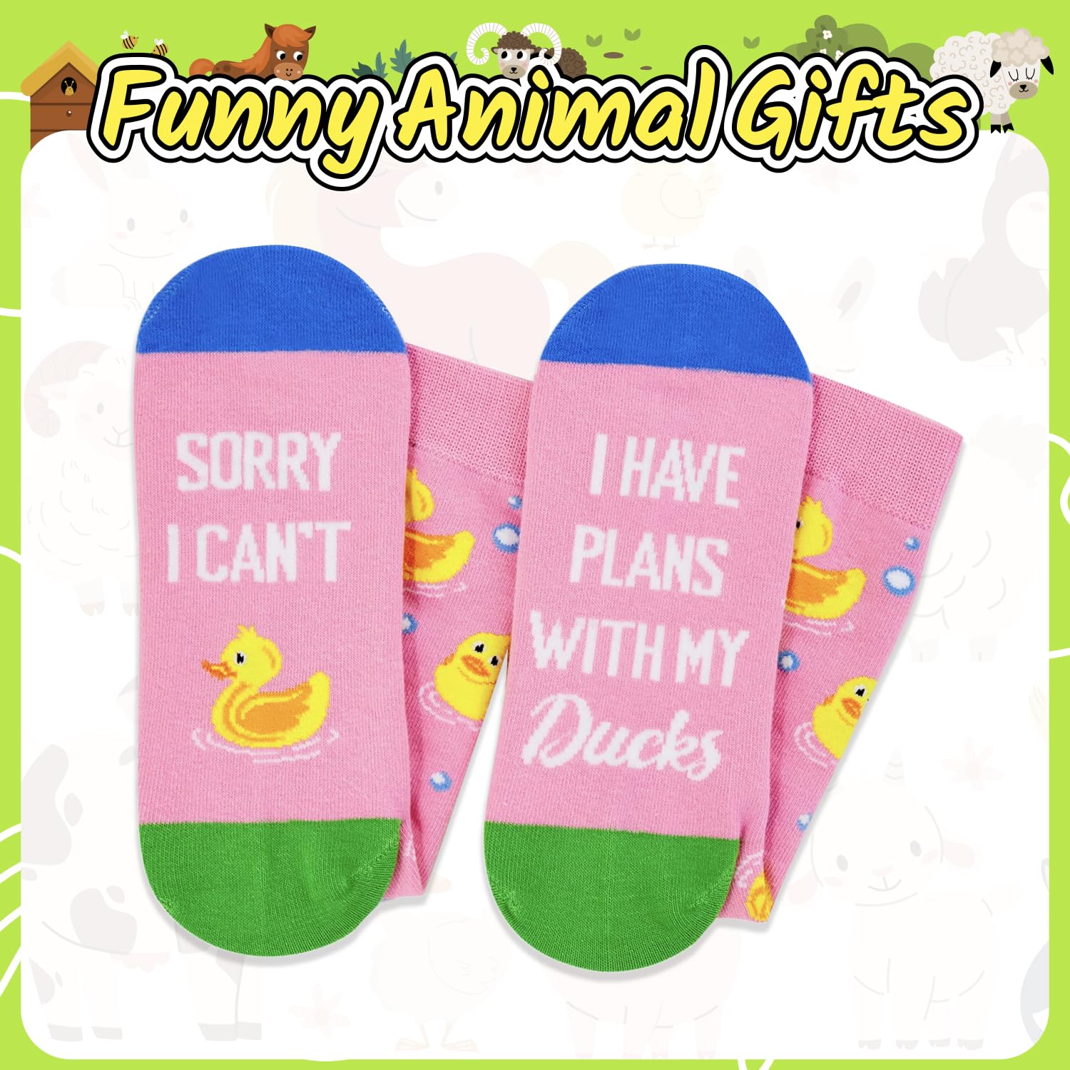 Zmart Novelty Rubber Duck Socks for Women Duck Socks Men, Funny Rubber Duck Gifts Duck Lovers Gifts for Her