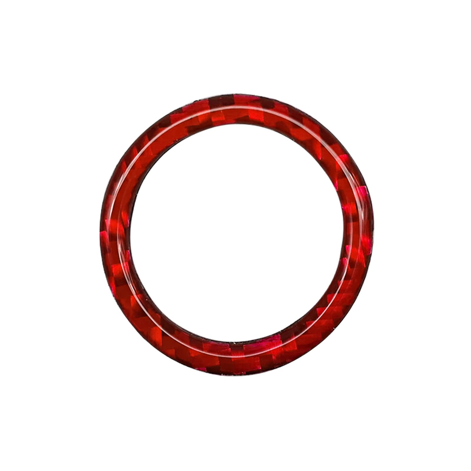 Agulier Engine Start Stop Button Ring Cover Carbon Fiber Keyless One Click Push Start Button Trim Panel Sticker Interior Accessories Decoration for Toyota Supra GR A90 A91 MK5 2019-2022(Red)