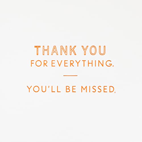 Hallmark Coworker Goodbye Card (Thank You for Everything)