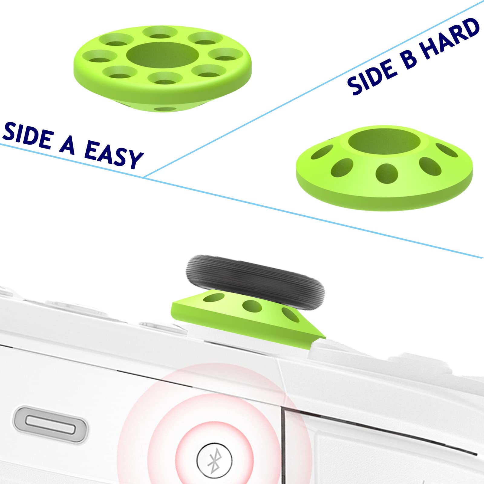 Murciful Precision Rings Aim Assist Motion Control for PlayStation 4 (PS4),Playstation5(PS5),Xbox One,Xbox Series X,Switch Pro,Razer Wolverine V2 Controller Rings(9pcs3Colors)