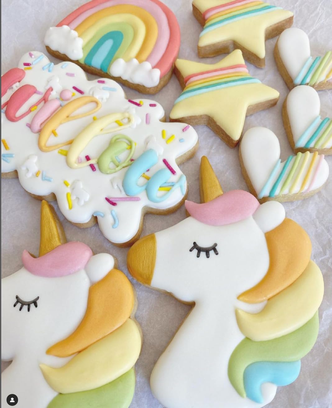 Unicorn Cookie Cutters,Stainless Steel Cutter for Unicorn Themed Party Baby Shower Wedding Birthday Party