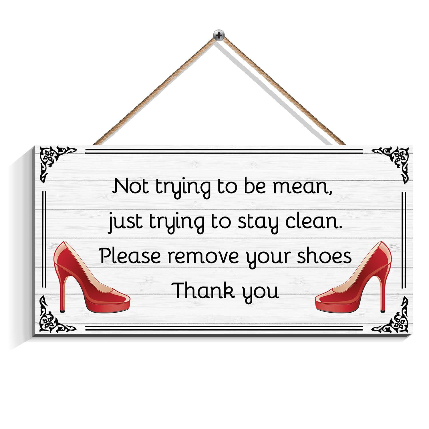 Remove Your Shoes Sign Funny Front Door Sign Wooden Hanging Wall Sign Porch Welcome Sign Take Off Your Shoes Sign Decor for Home Bedroom Door Hanging
