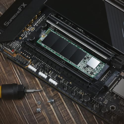 Transcend 1TB MTE115S M.2 2280 PCIe Gen3x4 SSD, 3D NAND, NVMe Internal Solid State Drive, Low-Power Consumption, SLC Cache, Up to 3,200 MB/s - TS1TMTE115S