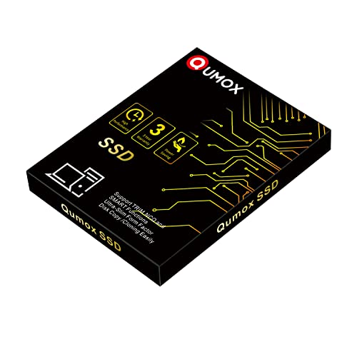 QUMOX 1TB SATA SSD - High-Speed Storage Solution with Read Speeds up to 520MB/s and Write Speeds up to 480MB/s