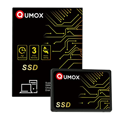 QUMOX 1TB SATA SSD - High-Speed Storage Solution with Read Speeds up to 520MB/s and Write Speeds up to 480MB/s